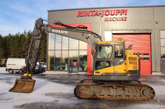 2014 Volvo ECR 145 D / Engcon, Skid bucket, GreaseVolvo ECR 145 D ...