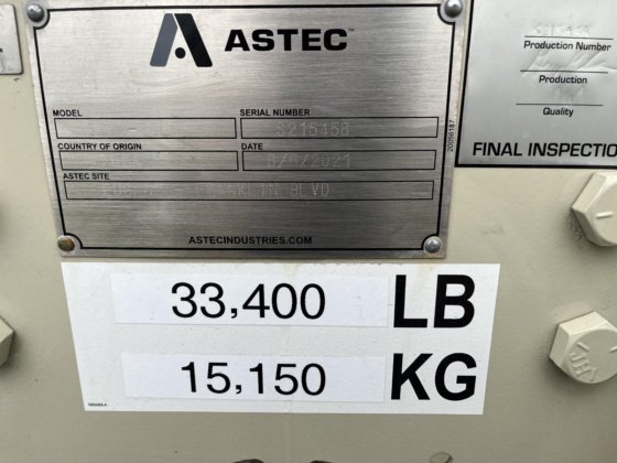 2022 Astec New JCI 8203-38 + 5 in Portlaoise, Ireland