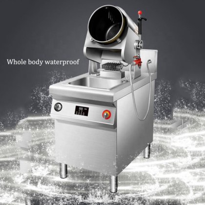 6L 12L Restaurant Kitchen Electric Gas Automatic Stir Fry Machine ...