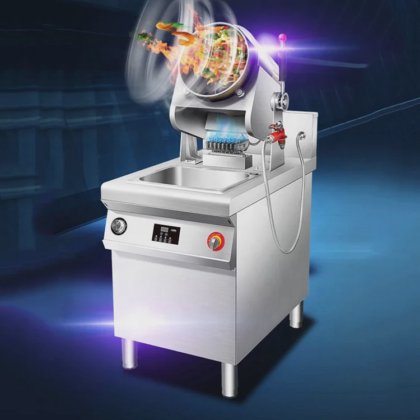 6L 12L Restaurant Kitchen Electric Gas Automatic Stir Fry Machine ...