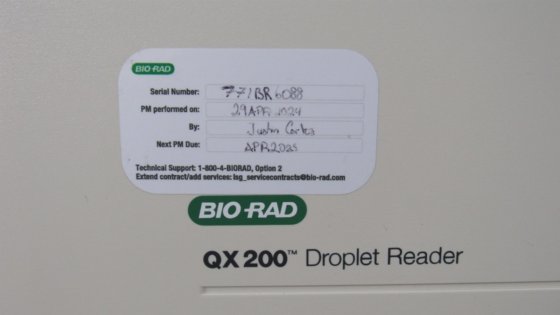 2020 Bio-Rad QX200 Droplet Reader in San Diego, CA, USA