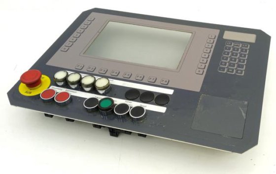 Industrial control panel touchscreen HMI control unit buttons emergency ...