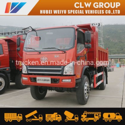 4X4 Full Wheel Driving FAW Tiger V off Road 5ton Loading Dump Truck ...