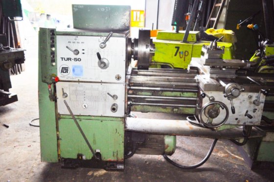 1984 Lathe TUR 50 2500mm FAT Ponar Wrocław r in Siennica, Poland