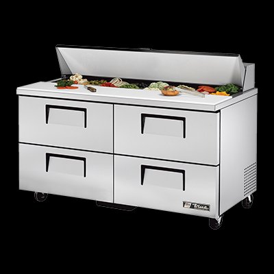 True Manufacturing, TSSU-60-16D-4-HC, Refrigerated Counter, Sandwich ...