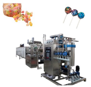 2022 Small Hard Candy Making Machine / PLC Automatic Deposited Candy ...
