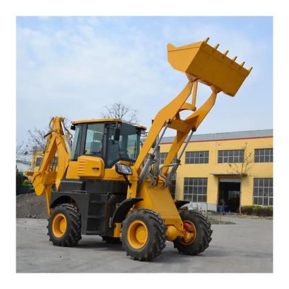 large backhoe loader with auger drilling rig 4x4 tractor with loader ...