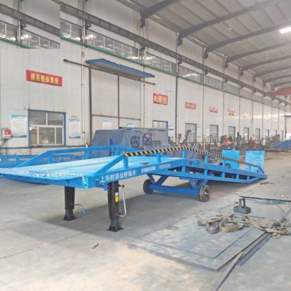 mobile container load ramp truck adjustable garage hydraulic car ...