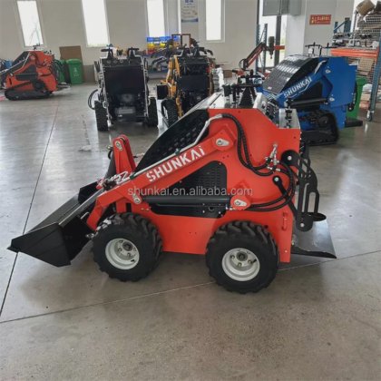 high quality hydrostatic compact mini small Wheel slip loader skip ...