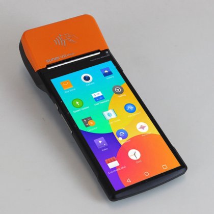 Smart 4G Wireless Android Handheld Pos Terminal With 1D Scanner in ...