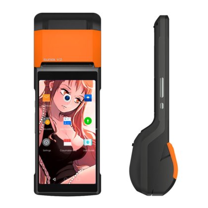 1GB RAM V2 Android Handheld POS Terminal With Qr Code Scanner in ...