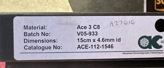 Ace ACE Excel 3 C8 UHPLC Column in Los Angeles, CA, USA
