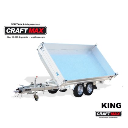 KING three-way tipper with steel/ALU side walls + steel floor + E ...