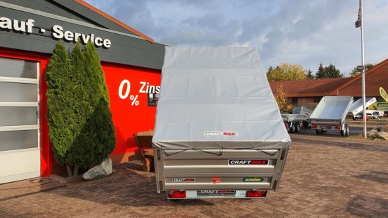 MAGIC rear tipper with steel floor, V-drawbar & 4-removable 85cm drop ...