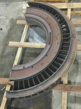 GE Frame 5 Stage 2 Vane Segment Complete Ring in Woodruff, SC, USA