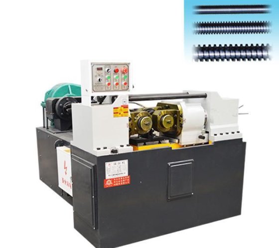 Automatic two rolls steel rod trapezoid thread rolling machine with ...