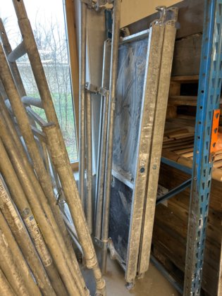 Scaffolding, Ladders and pipe tubes in Bjärred, Sweden