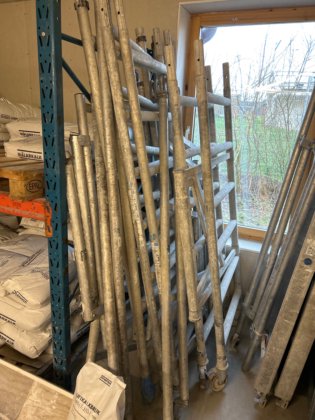 Scaffolding, Ladders and pipe tubes in Bjärred, Sweden