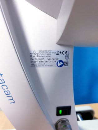 Oculus Pentacam 70700 Anterior Eye Segment Tomography System in Hamburg ...