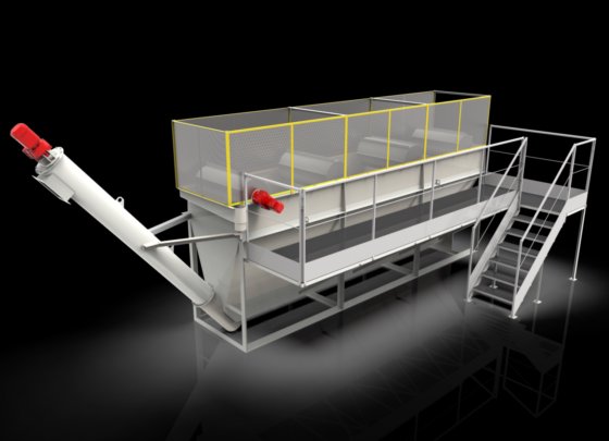 Settling and separation tanks in Louveira, São Paulo, Brazil