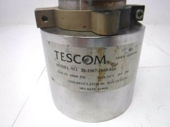 Tescom 26-1000 Series Pressure Reducing Regulator 26-1067-1669-924 in ...