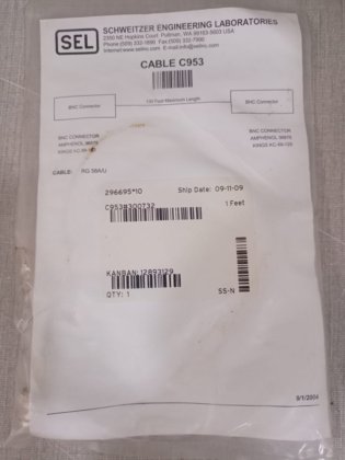 NEW SEL RG 58A/U C953 BNC CONNECTOR 1 Feet in Ajman, United Arab Emirates