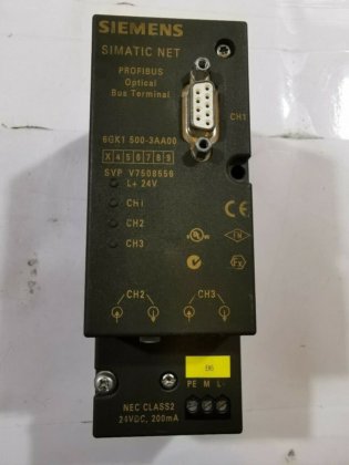 SIEMENS SIMATIC NET 6GK1 500-3AA00 PROFIBUS Optical Bus Terminal in ...