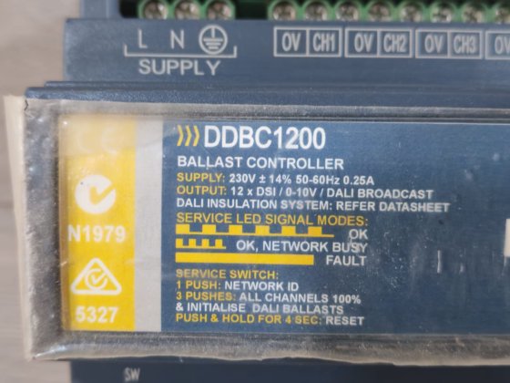 Philips Dynalite DDBC1200 Ballast Controller Signal Dimmer Control DALI ...