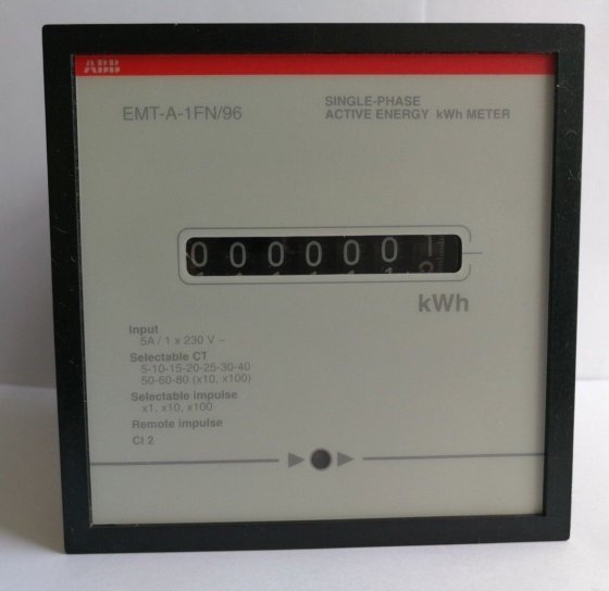 NEW ABB EMT-A-1FN96 SINGLE-PHASE ACTIVE ENERGY kWh METER in Ajman ...