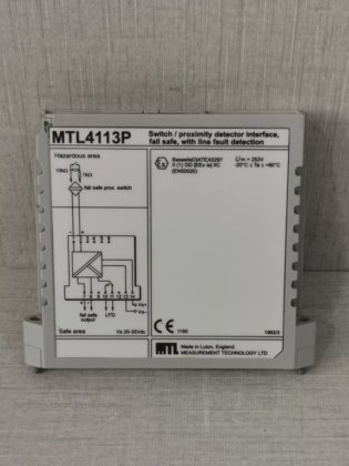 MTL MEASUREMENT MTL4113P SWITCH / PROXIMITY DETECTOR INTERFACE WITH ...