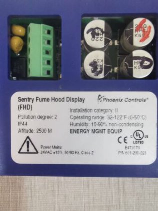 Phoenix Controls HOOD ID:2301-F Sentry Fume Hood Display in Ajman ...