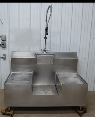 56" Stainless Steel Dump Sink Table in Grand Rapids, MI, USA