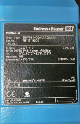 ENDRESS + HAUSER PROMAG 50 50W1H-HC0A1AA0KAAH in Barcelona, Spain