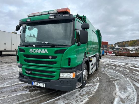 2014 Scania Garbage truck 2-compartment P340 - Gas powered 6x2 - 14 in ...