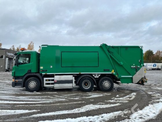 2014 Scania Garbage truck 2-compartment P340 - Gas powered 6x2 - 14 in ...