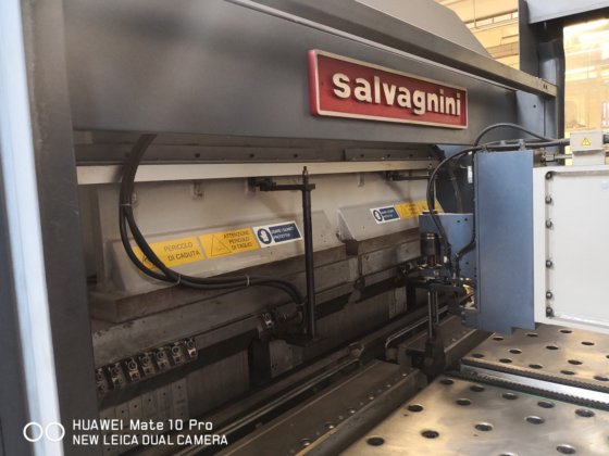 1999 Salvagnini Model P2 panel bender in Bassano del Grappa, Italy