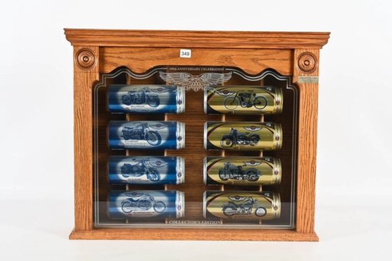 HARLEY-DAVIDSON MILLER BEER CAN DISPLAY CASE in Springfield, Ontario ...