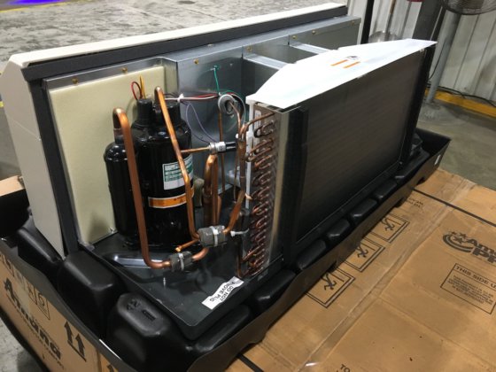 12,000 BTU STANDARD COOLER PTAC UNIT WITH 3.5KW HEAT 208-230/60/1 11.7 ...