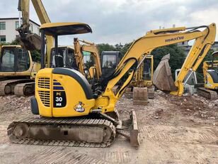 KOMATSU PC30 mini small Japanese track excavator 3 tons mini excavator ...