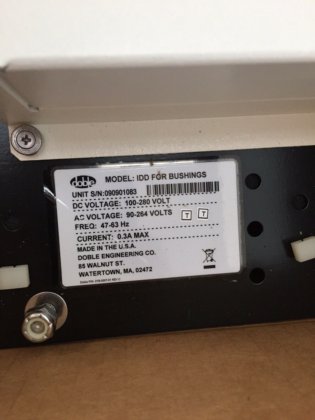 Doble IDD Intelligent Diagnostic Device Bushing Monitor with Tap in ...