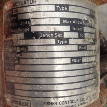 FISHER ACTUATOR in Champlain, Quebec, Canada