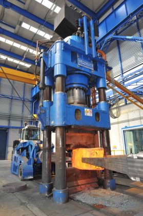 Forging presses in Gonars, Friuli Venezia Giulia, Italy