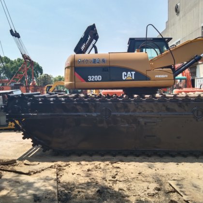 2016 Long Arm Reach Cat 320d Amphibious Excavator with Pontoons ...