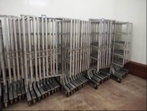 Smoking trolley in Detmold, North Rhine-Westphalia, Germany