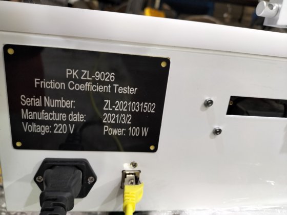 Horizontal Plane Method Coefficients Of Friction Tester in Dongguan, China