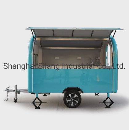 Outdoor Street Burger Foodtrailer Mobile Food Truck Concession Trailers ...