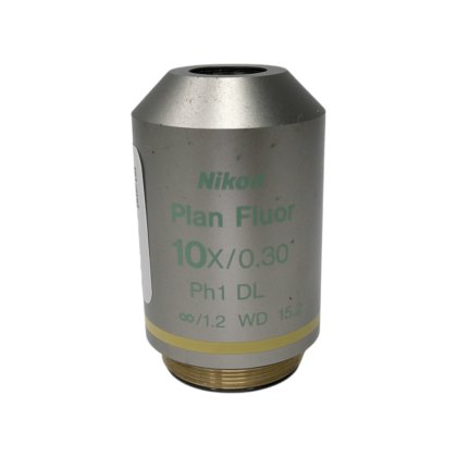 Nikon Plan Fluor 10x/0.30 PH1 DL M25 Thread Size Microscope Objective ...
