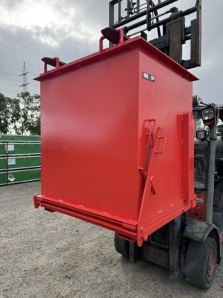 Drop Bottom Forklift Bin in Perth, Western Australia, Australia