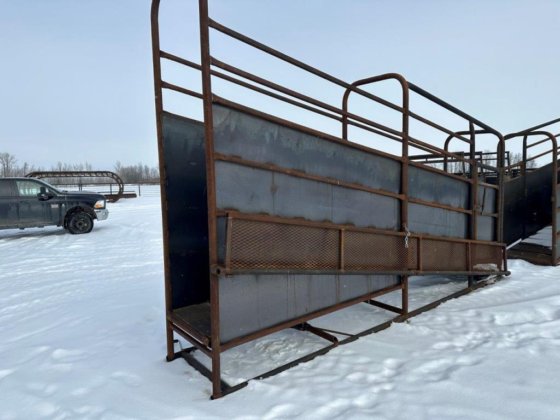 Extra Heavy Duty Adjustable Loading Chute w/ walk way in Blackfalds ...