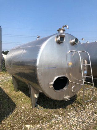 9090 Litres / 2000 Gallon Horizontal Stainless Steel tank / vessel with ...